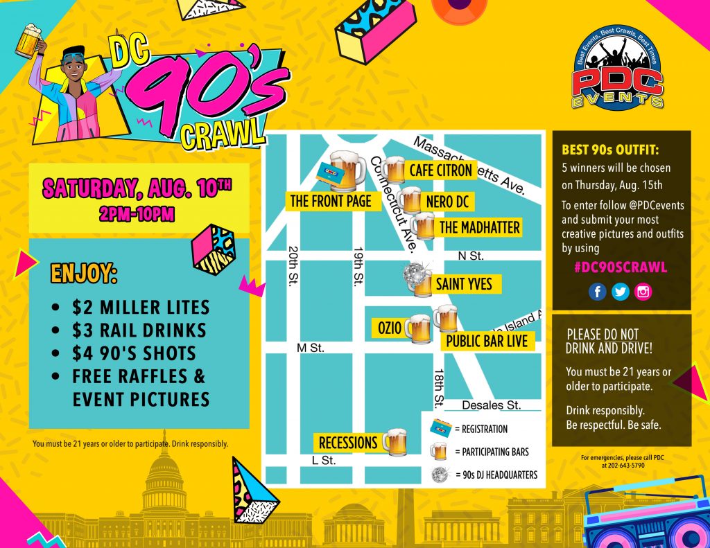 DC90sCrawl2019Map - Project DC Events